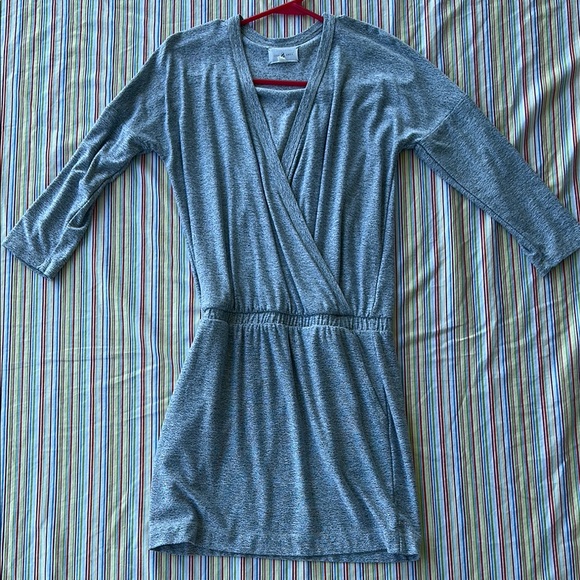 Lou & Grey | Dresses | Lou Grey Gray Mini Dress | Poshmark